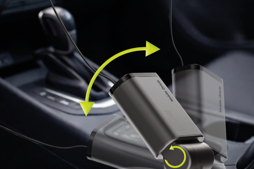 Car Charger 3-in-1 50W CA27 with USB-C Cable | Mobile Origin